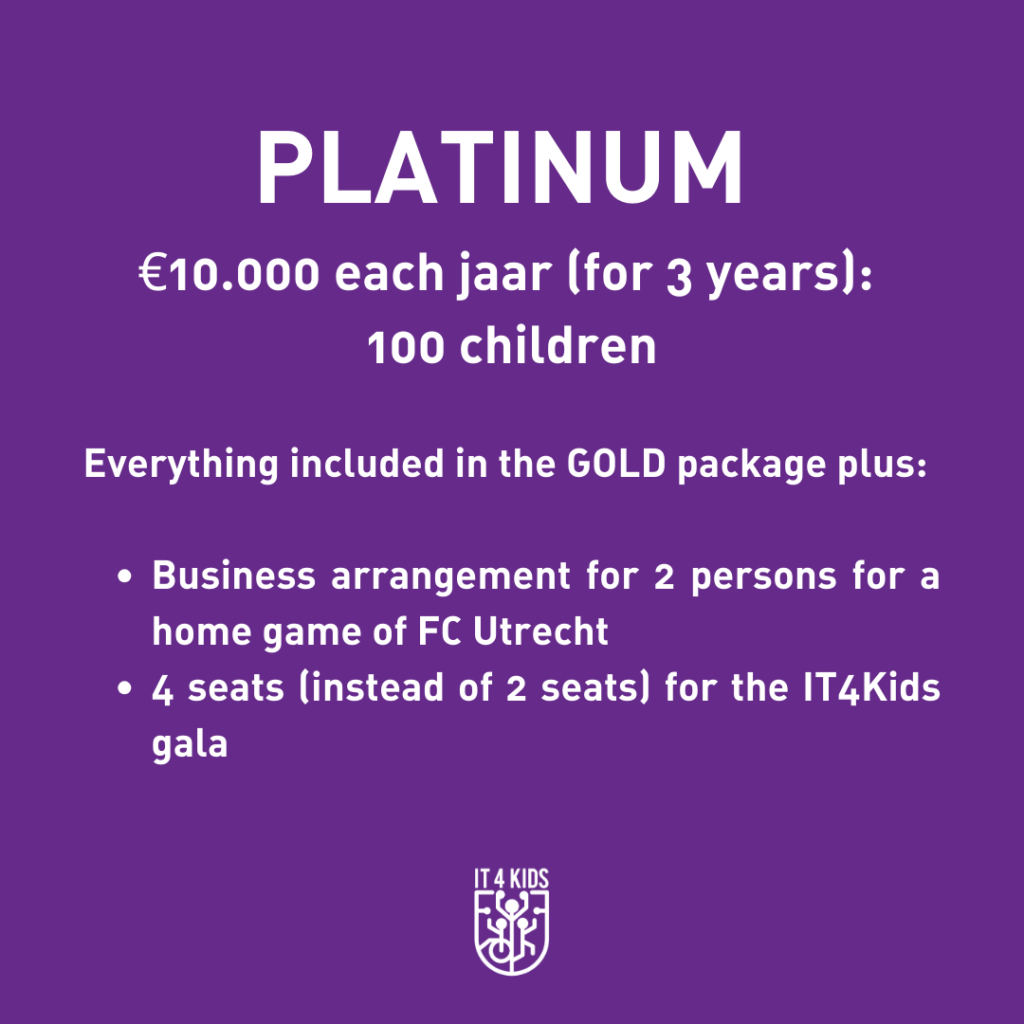Support IT4Kids consistently with Friends of IT4Kids.